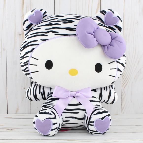 Sanrio | Accents | Large Zebra Suit Hello Kitty Plush | Poshmark